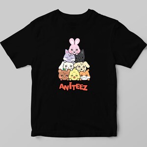 ANITEEZ Stacked Characters SVG Cut File: Kpop Ateez (digital Download ...