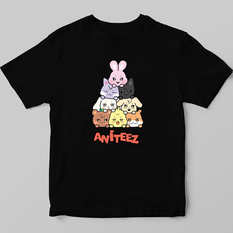 ANITEEZ Stacked Characters SVG Cut File: Kpop Ateez (digital Download ...