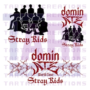 Stray Kids DOMINATE World Tour SVG PNG: Kpop Cut File (digital Download ...