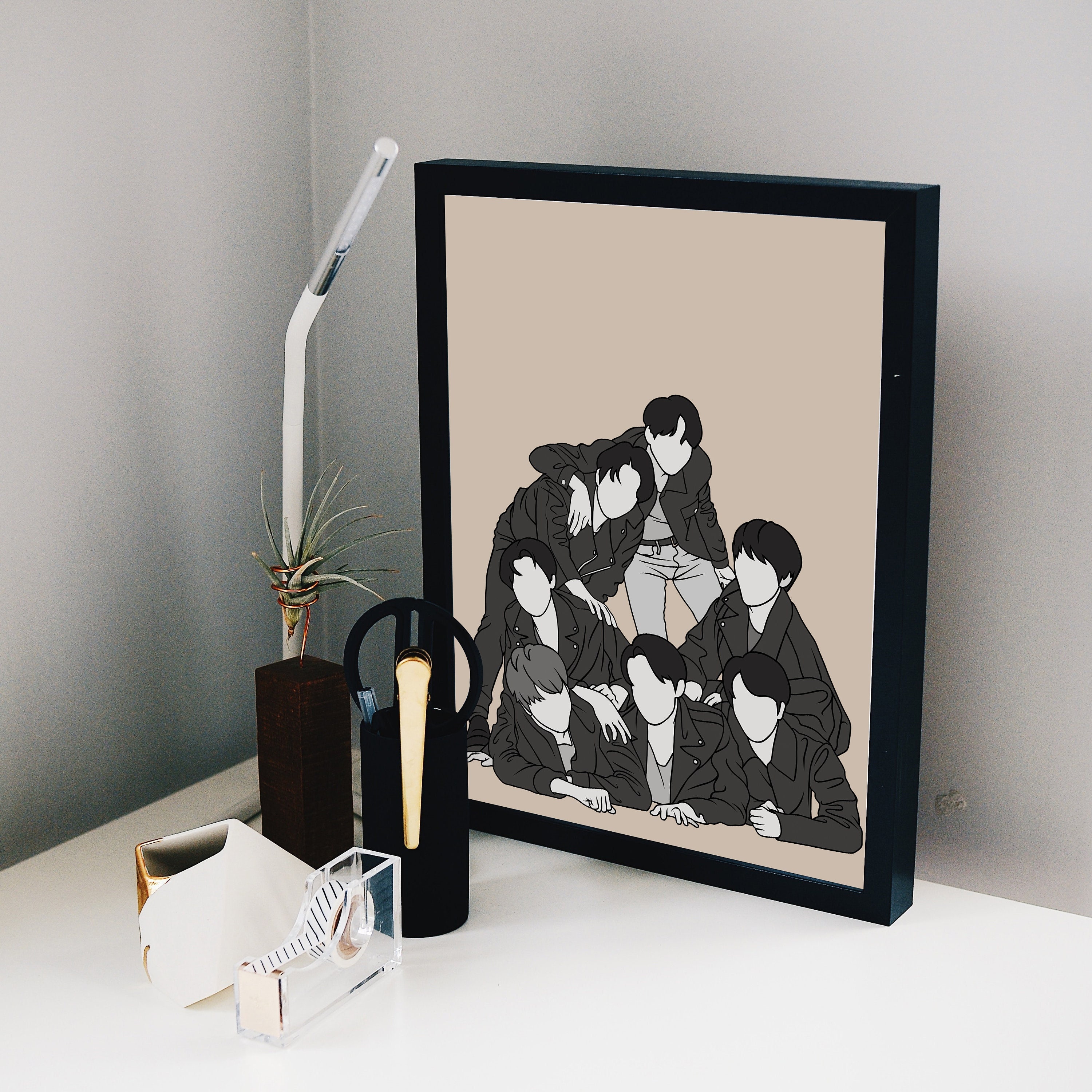 Prints Home Décor BTS Poster Digital Download BTS Wall Art Printable ...