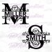 Split Letters Svg, Split Monogram SVG, Split Monogram Alphabet ...
