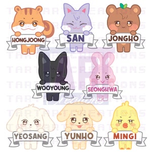 Ateez ANITEEZ Name Banners SVG Cut File (digital Download) - Etsy