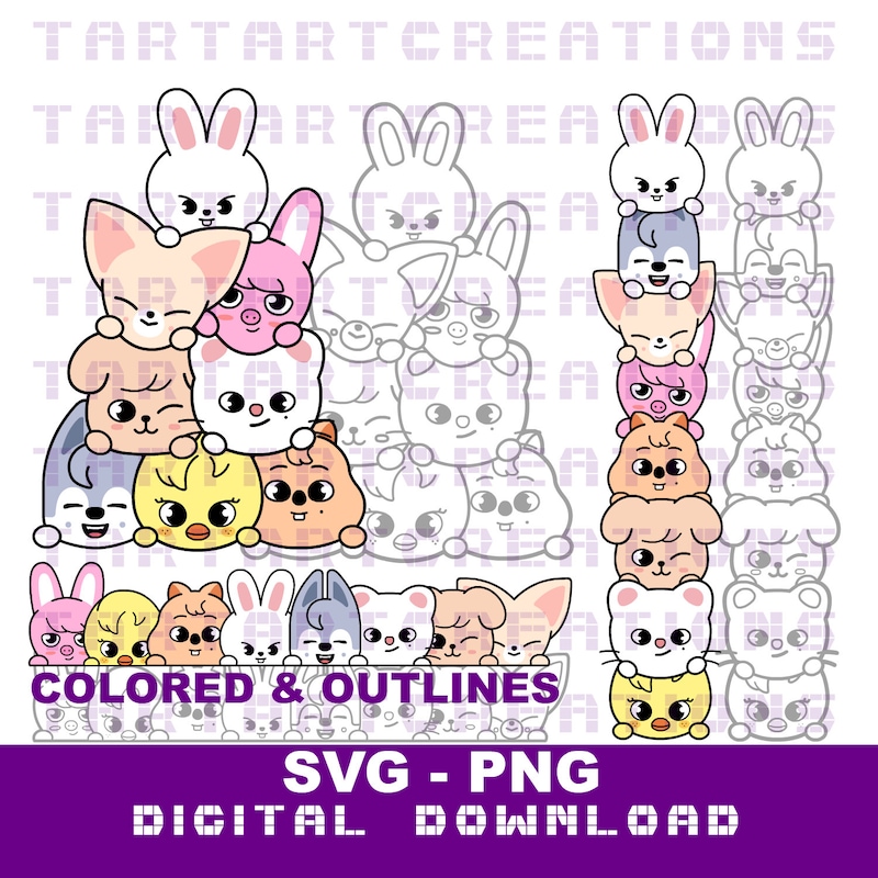 Stray Kids Png Clipart - Etsy