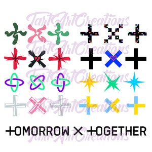 TXT BUNDLE SVG Cut File para Cricut, Silhouette, Tomorrow X Together ...