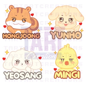 ANITEEZ Ateez Names SVG Cut File for Cricut and Silhouette, Ateez ...