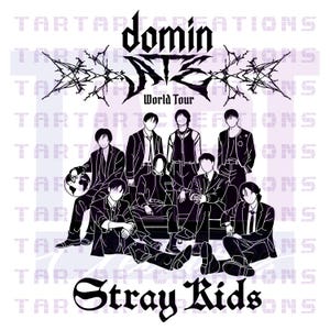 Stray Kids Dominate Illustration SVG Cut File: Kpop Prints (digital ...