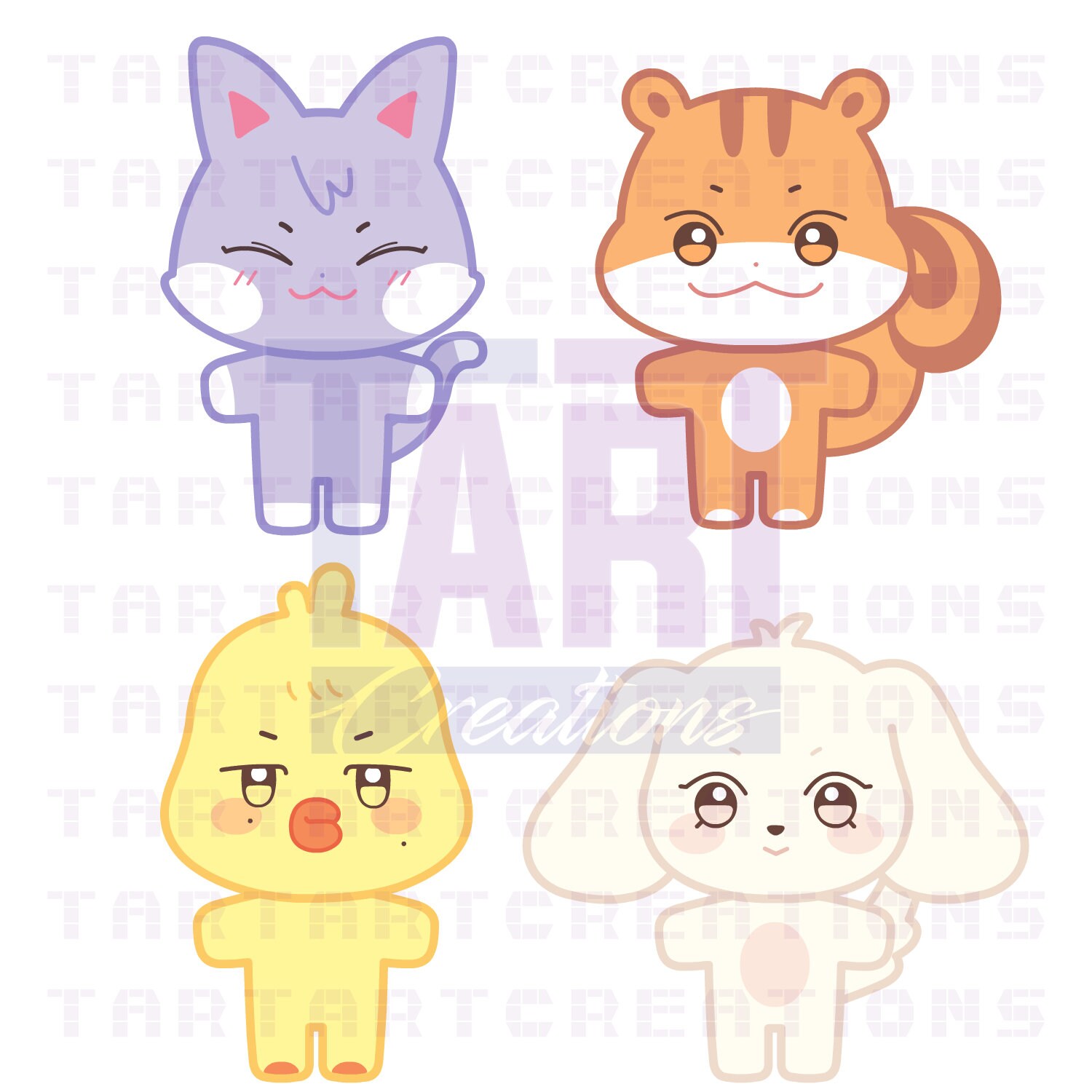 ANITEEZ Characters SVG PNG: Kpop Cut File for Cricut, Silhouette ...