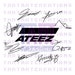 ATEEZ Signatures SVG PNG Cut File for Cricut and Silhouette, Kpop Ateez ...