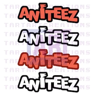 ANITEEZ Ateez Names SVG Cut File for Cricut and Silhouette, Ateez ...