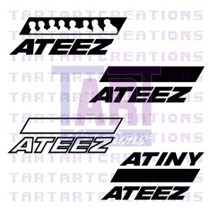 ATEEZ Kpop SVG PNG Cut Files: Atiny Vinyl Prints (digital Download) - Etsy