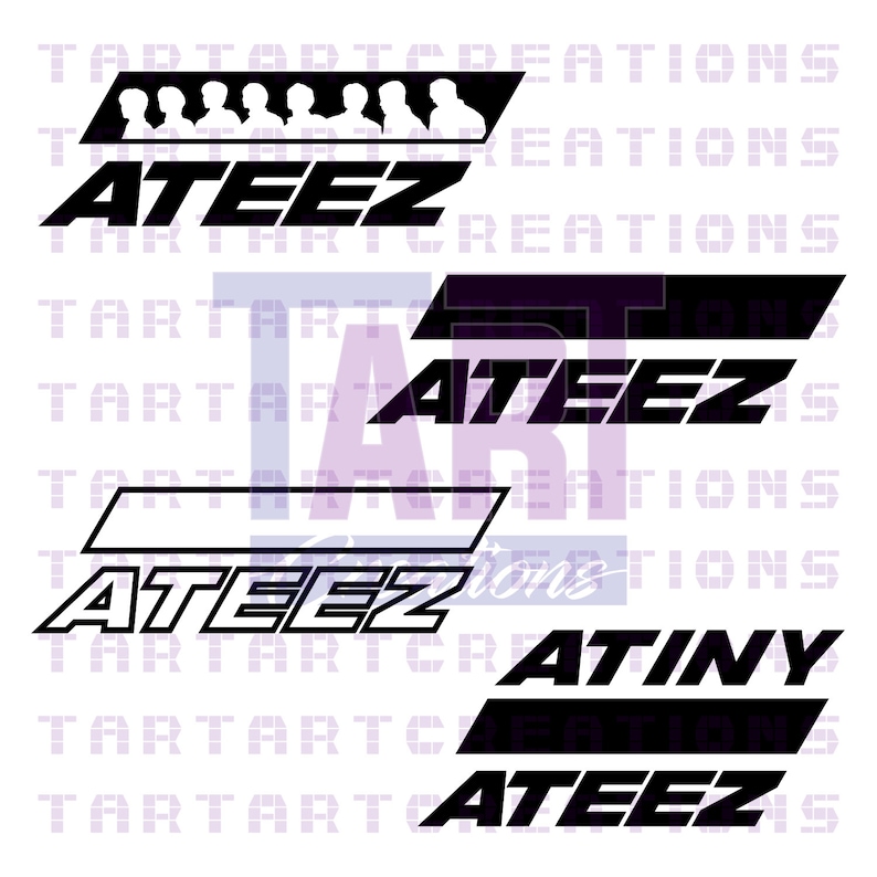ATEEZ Kpop SVG PNG Cut Files: Atiny Vinyl Prints (digital Download) - Etsy