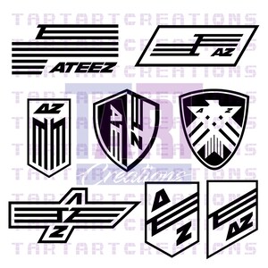 ATEEZ Kpop SVG PNG Cut Files: Atiny Vinyl Prints (digital Download) - Etsy