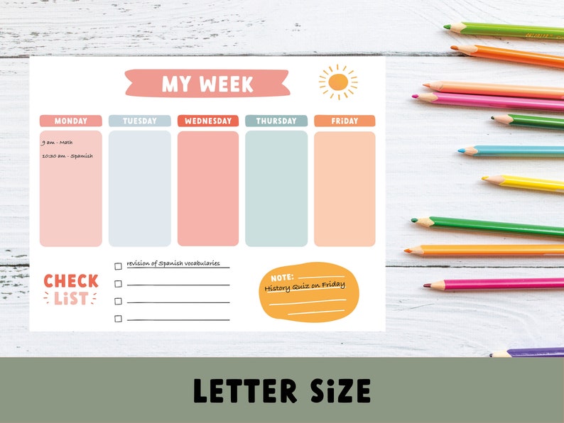 Homeschool Planner Homeschool Planner for Kids Printable - Etsy