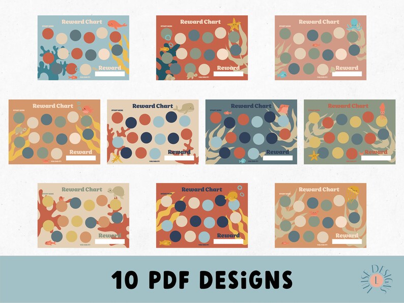 Reward Chart for Kids, Kids Reward Chart, Instant Download, Under the ...