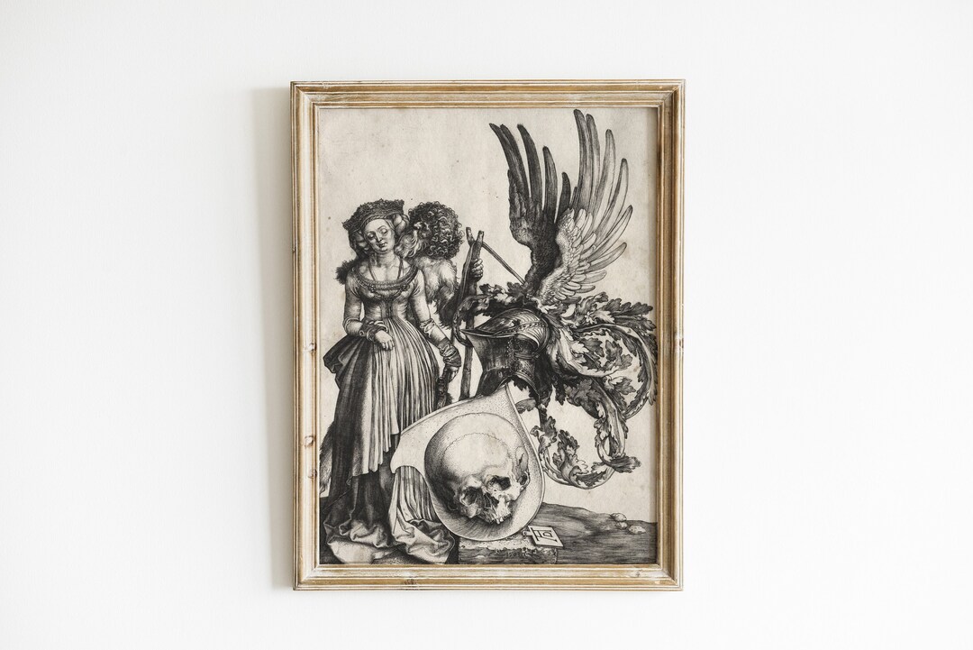 Coat of Arms With a Skull Albrecht Dürer Art Poster Printed on Museum ...