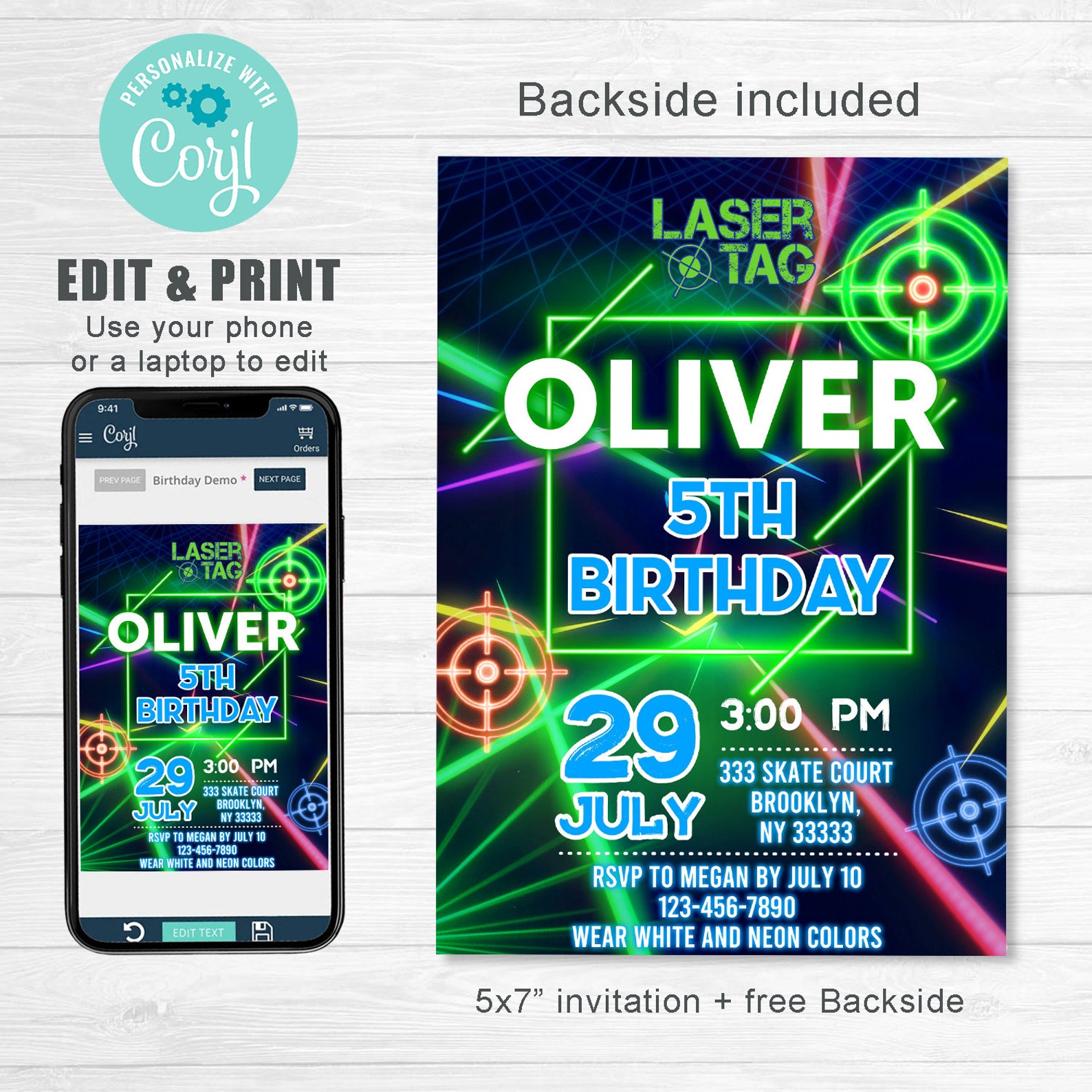 EDITABLE Laser Tag Birthday Invitation Laser Tag Invitation Laser Tag editable-laser-tag-birthday-invitation-laser-tag-invitation-laser-tag