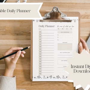 Digital Daily Checklist Printable Weekly to Do List Weekly Checklist ...