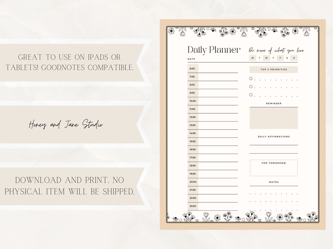 Digital Daily Checklist Printable Weekly to Do List Weekly Checklist ...