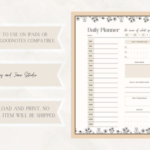 Digital Daily Checklist Printable Weekly to Do List Weekly Checklist ...