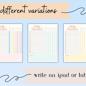 Digital Daily Checklist Printable Weekly to Do List Weekly Checklist ...