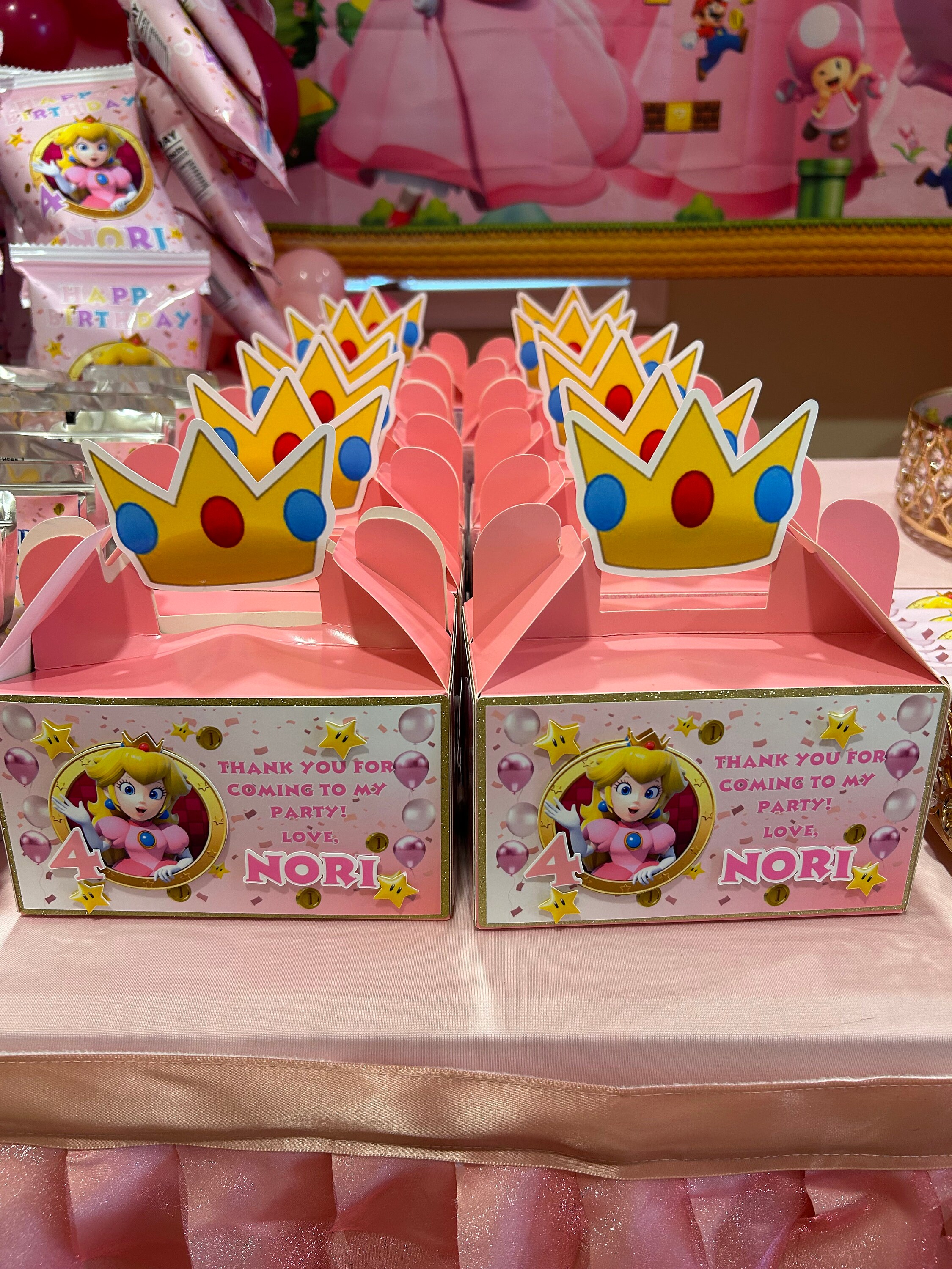 Personalize Gable Box Design princess Peach Inspired - Etsy