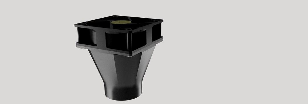 3D Printable Fan-to-pipe Adapter: Connect 120mm Fans to 75mm PVC Pipes ...