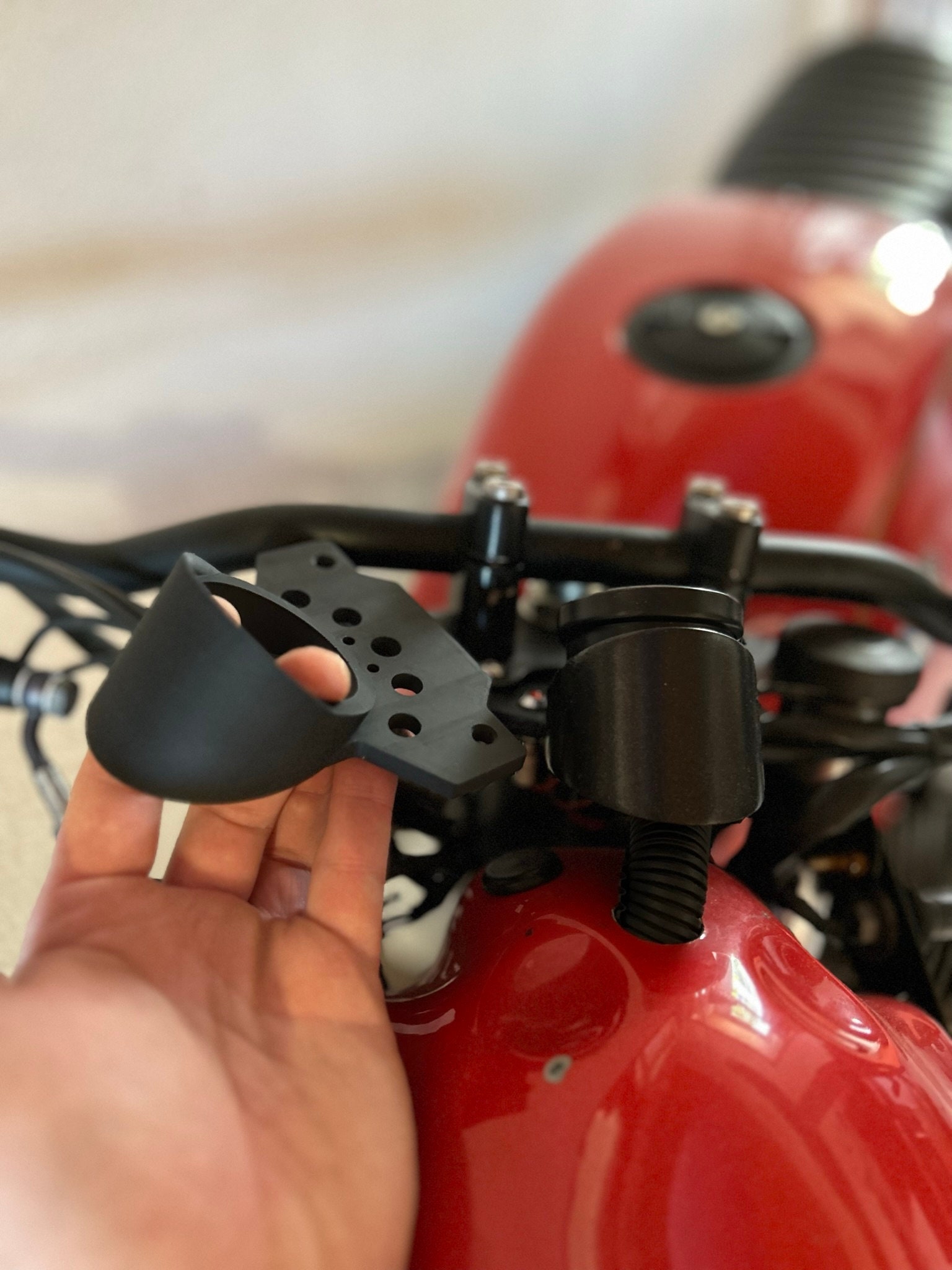 Custom Motorcycle Cockpit Instrument Mount BMW R80 R100 Cafe Racer ...