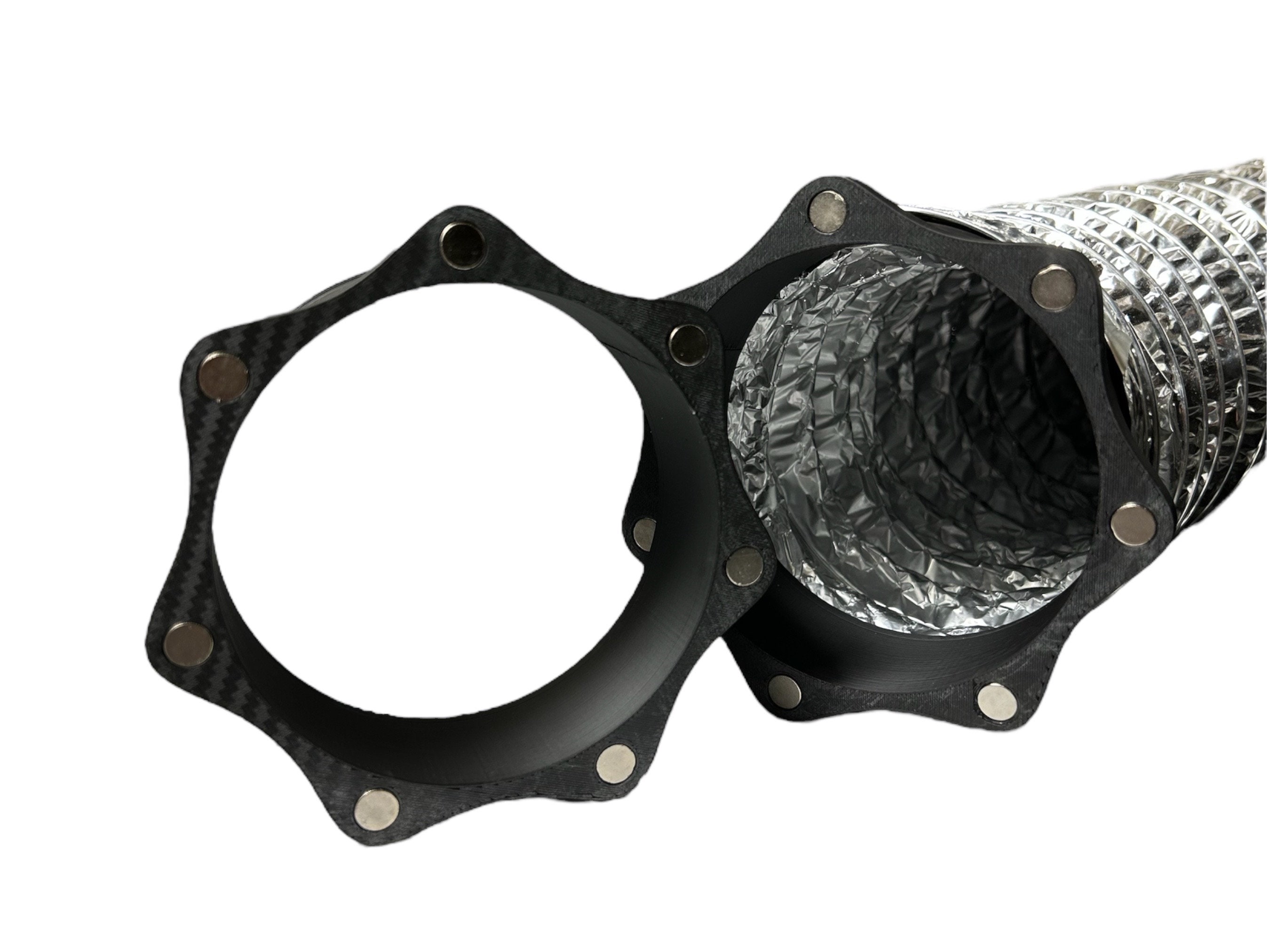 Duct Connector 125 Mm 5 in Magnetic Quick Connect ABS Weatherproof ...