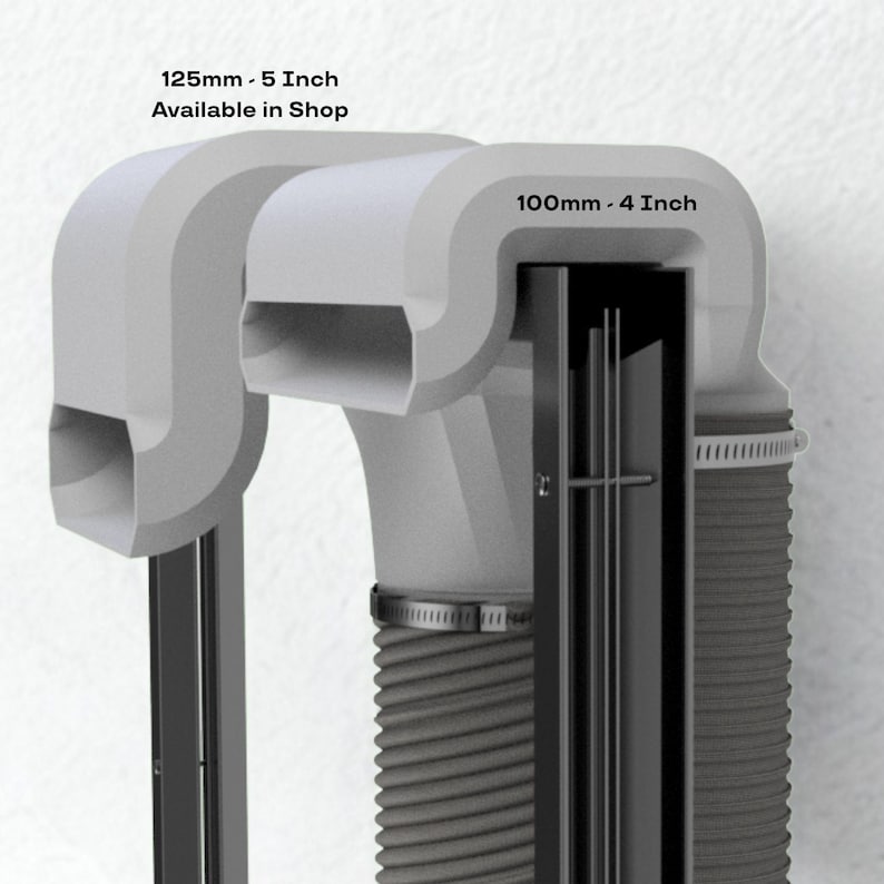 Window Duct Adapter 100 Mm / 4-inch Duct Version – Digital Files for 3D ...