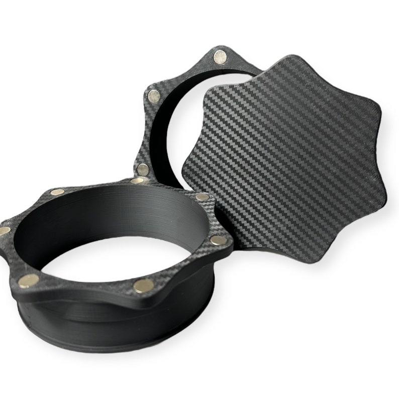 Duct Connector STL File 125mm Magnetic Quick Connect Weatherproof Flush ...