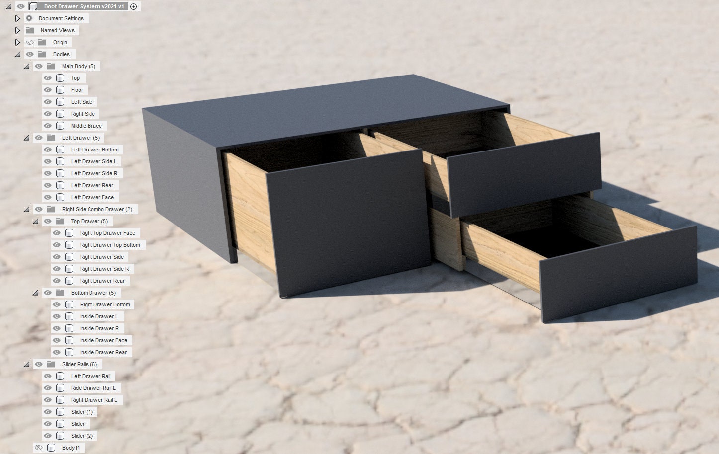 DIY Overland SUV Boot Drawer System Blueprint Lightweight & Simple ...