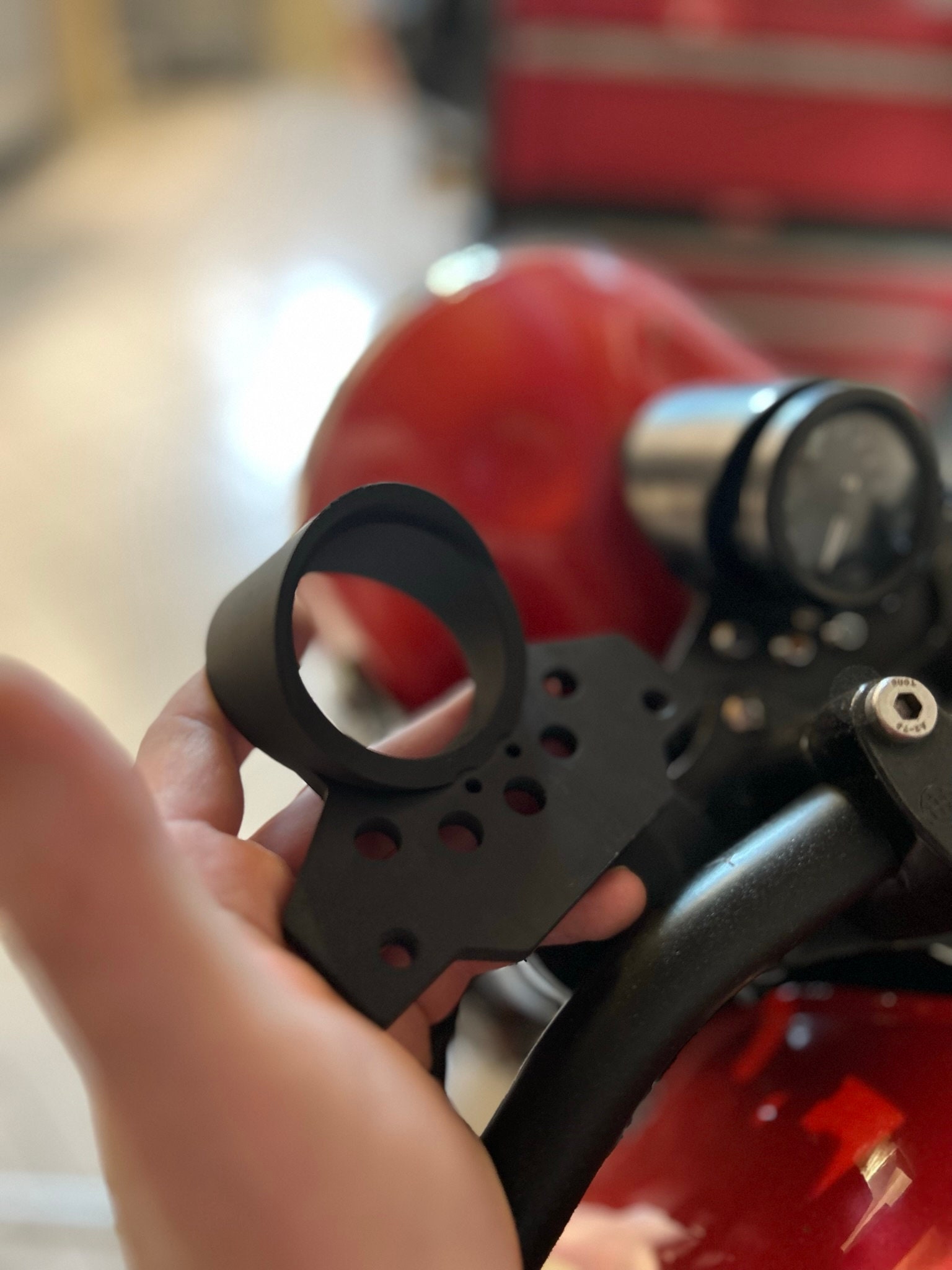 Custom Motorcycle Cockpit Instrument Mount BMW R80 R100 Cafe Racer ...