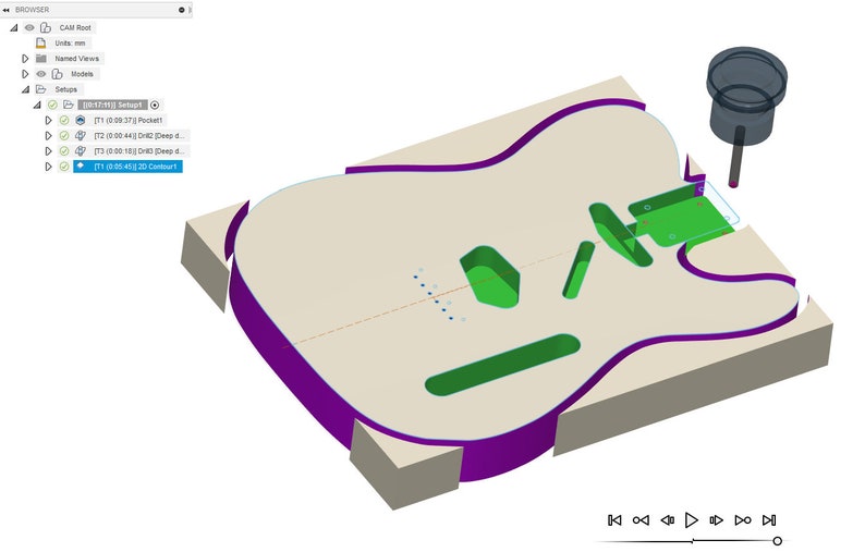 Build Your Own Telecaster: DIY Guitar Template Digital Download – .dxf ...