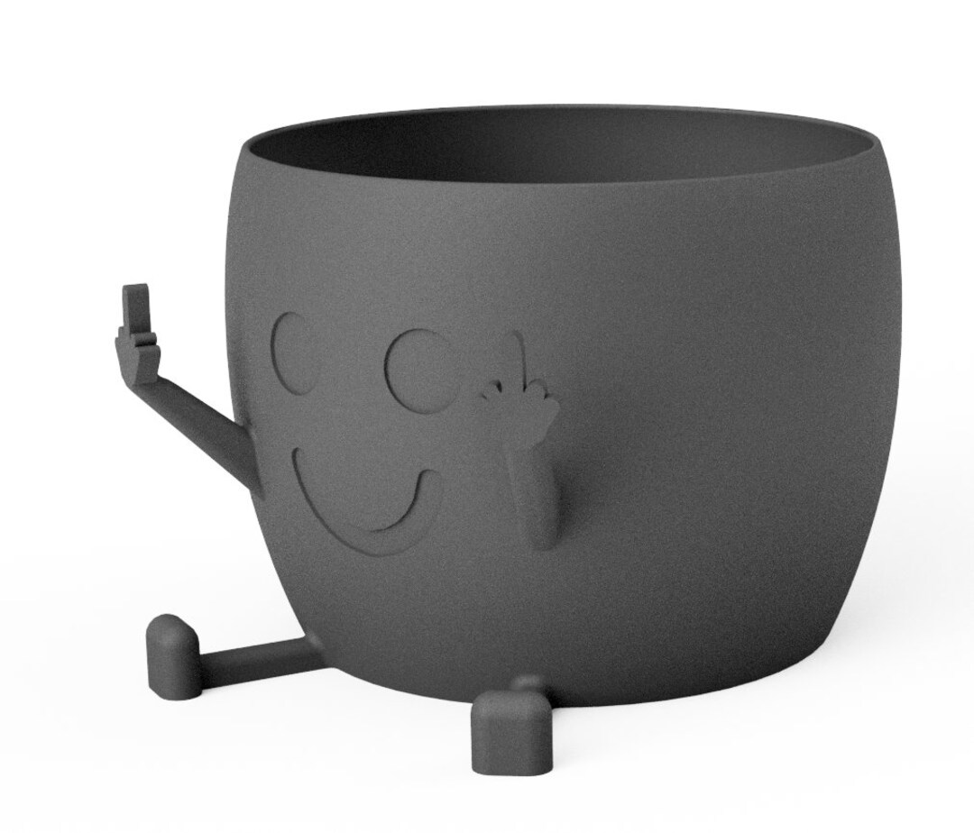 Sassy Sprout - 3D Printable Plant Pot - Bring Some Cheeky Charm to Your ...