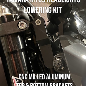Yamaha MT09 70mm Headlight Lowering Kit – Fits 2021, 2022, 2023 Model ...