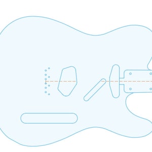 Build Your Own Telecaster: DIY Guitar Template Digital Download – .dxf ...