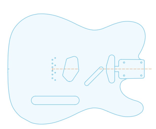 Build Your Own Telecaster: DIY Guitar Template Digital Download – .dxf ...