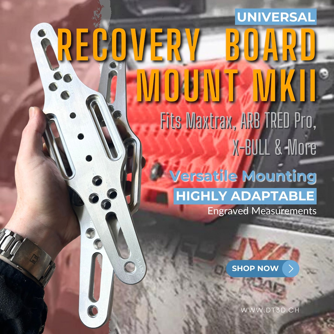 Recovery Board Mount Fits Maxtrax ARB X-BULL Roof Rack Rhino-rack ...