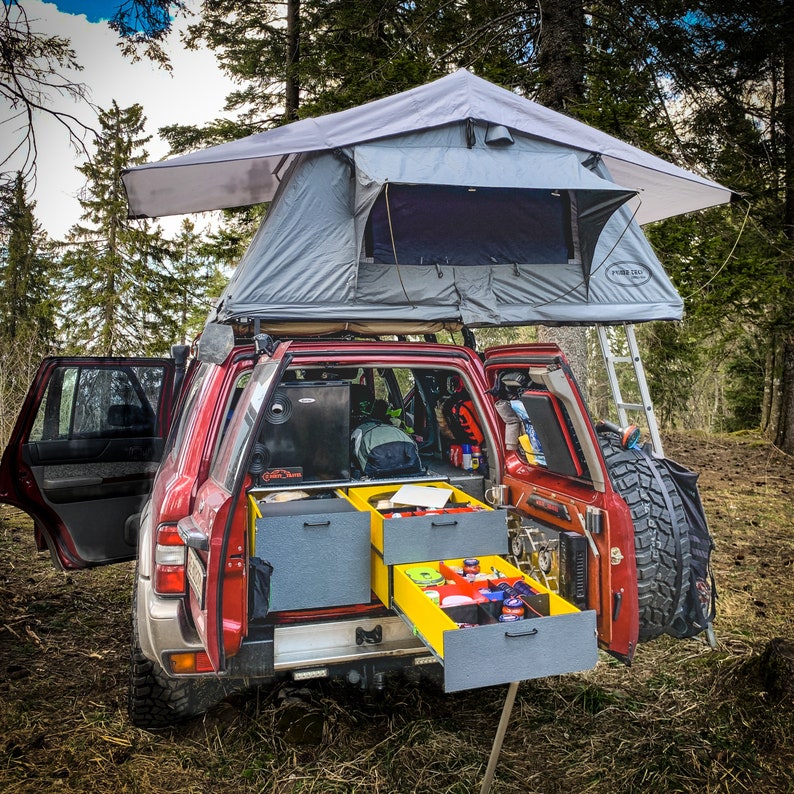 DIY Overland SUV Boot Drawer System Blueprint Lightweight & Simple ...