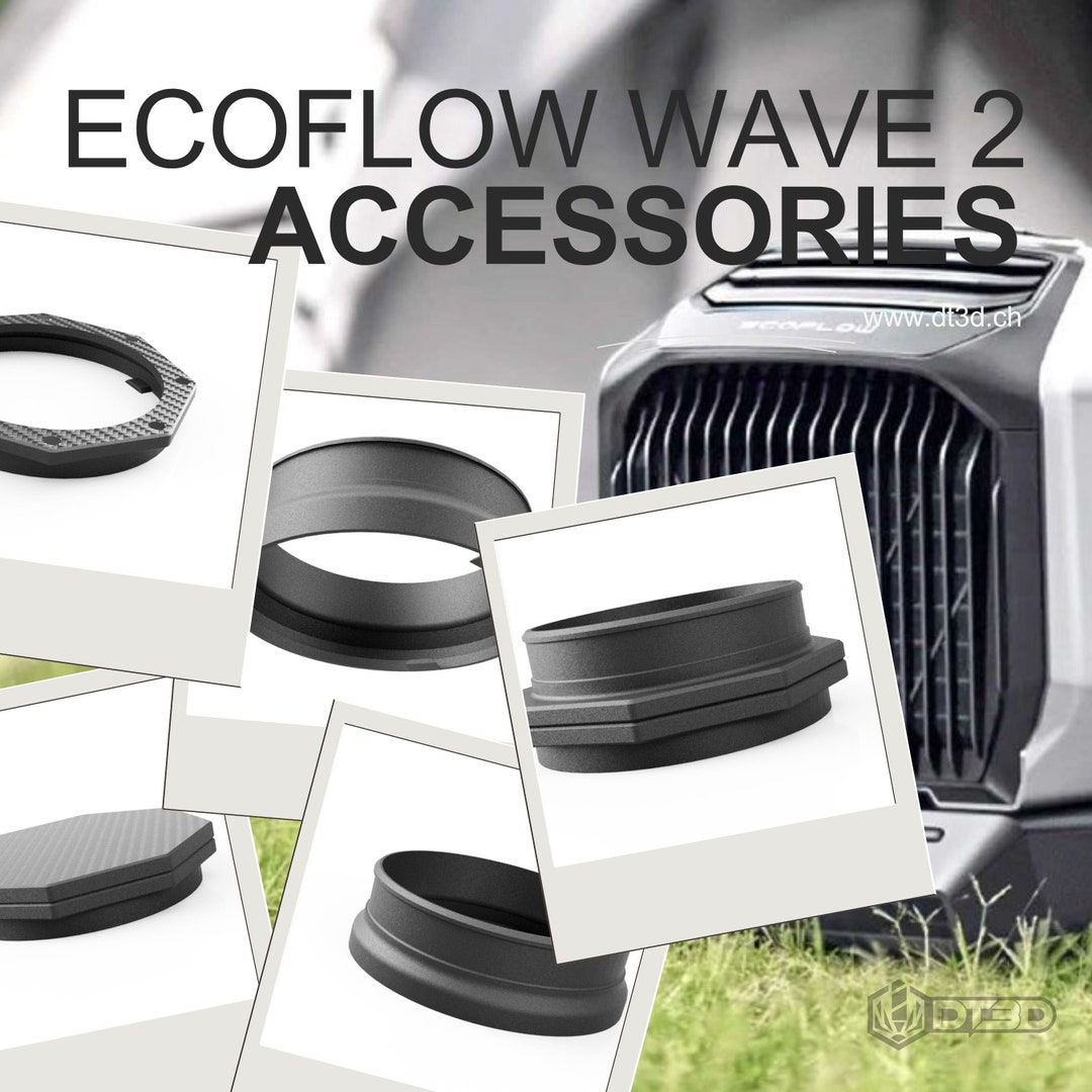 Ecoflow Wave 2 Exhaust Accessories | Magnetic Coupling, Weather Cap, and Custom Duct Adapters ...