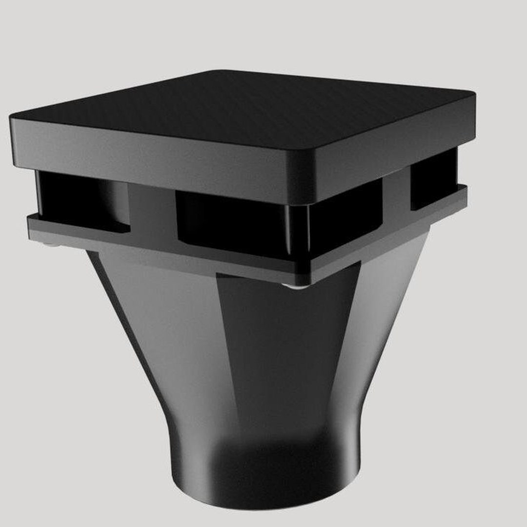 3D Printable Fan-to-pipe Adapter: Connect 120 Mm Fans to 75 Mm PVC ...