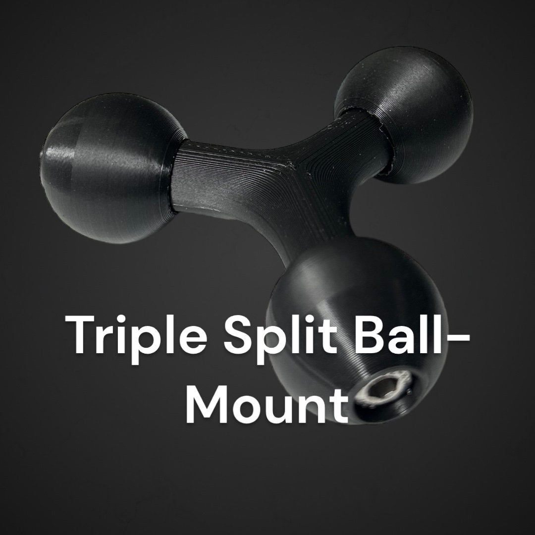 Streamline Your Cockpit: Triple Split Modular Ball Mount RAM Size B 1 ...