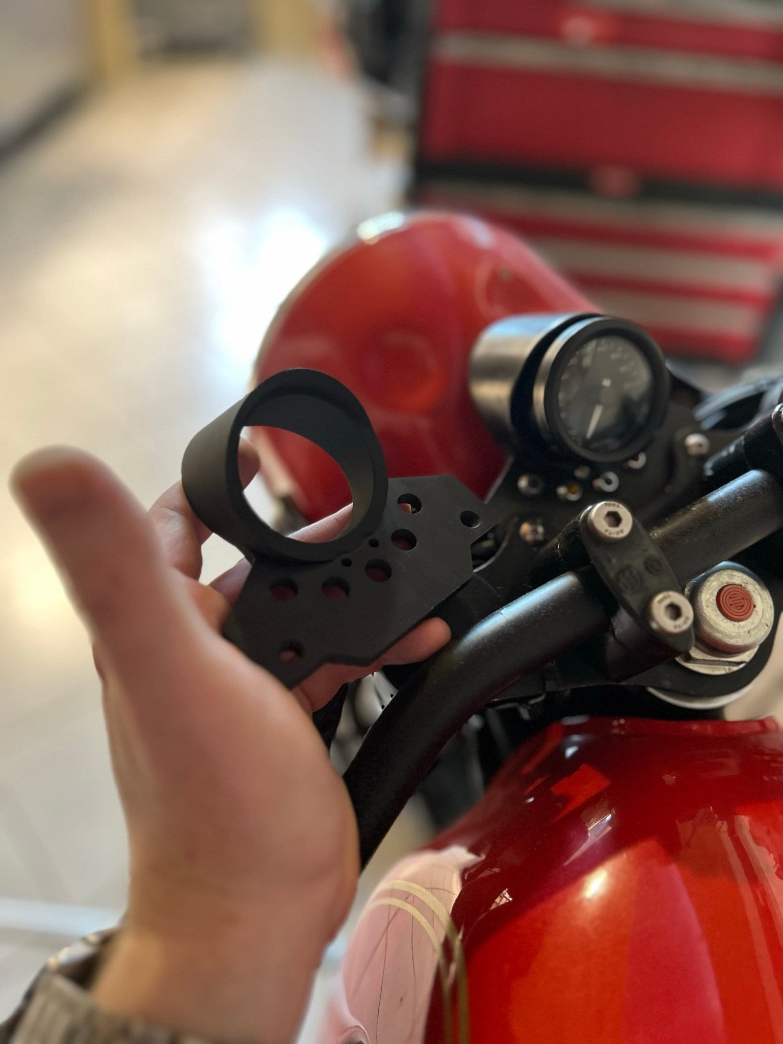 Custom Motorcycle Cockpit Instrument Mount BMW R80 R100 Cafe Racer ...