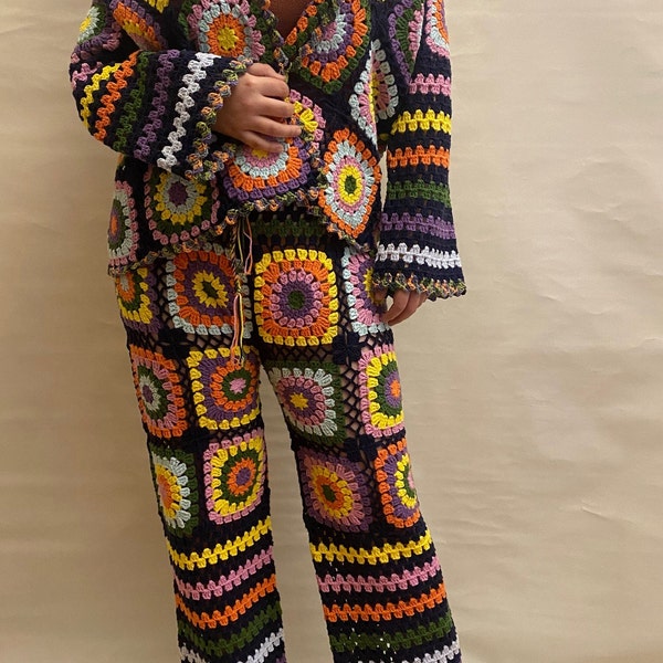 Crochet Pants Set - Etsy