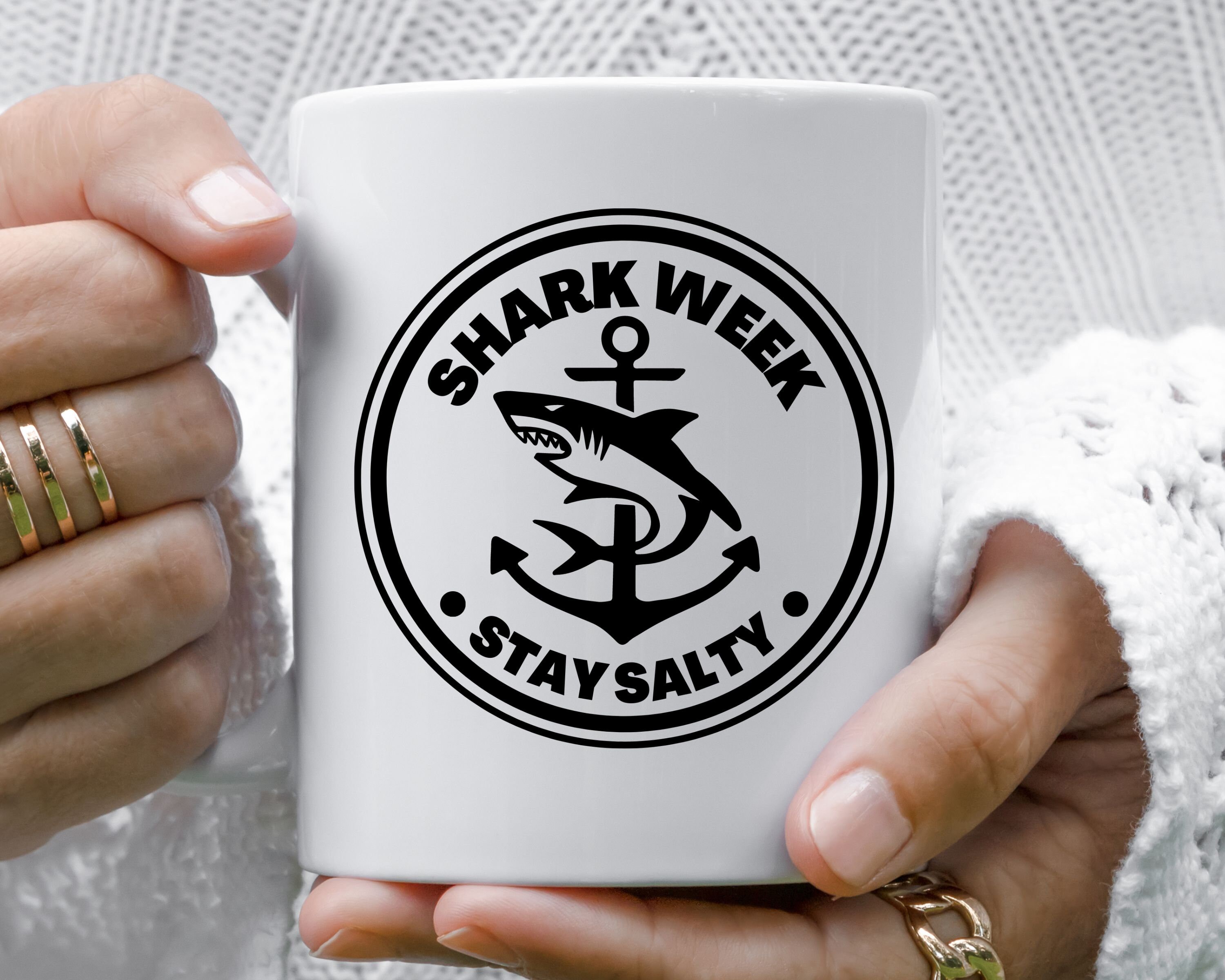 Shark Week Anchor SVG PNG Jpg - Etsy
