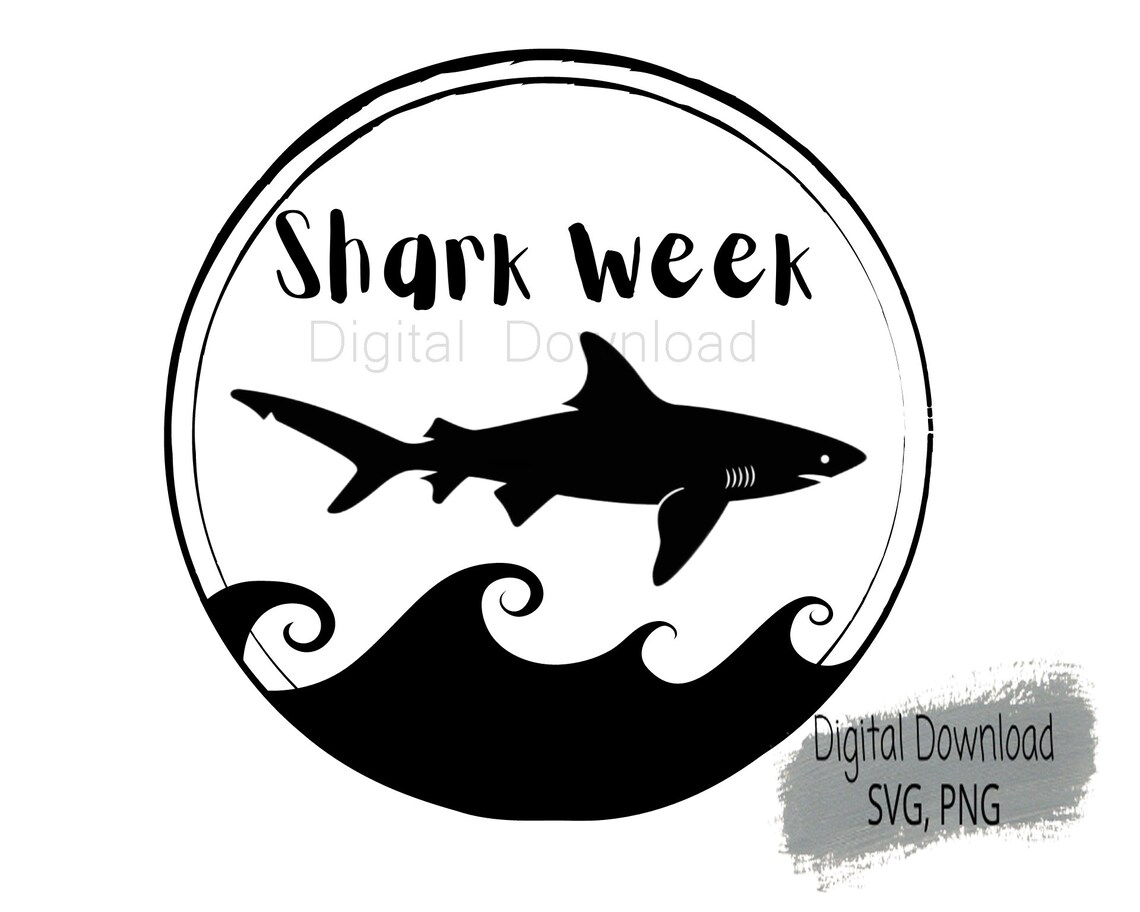 Shark Week Logo Digital Image Digital Download SVG PNG - Etsy