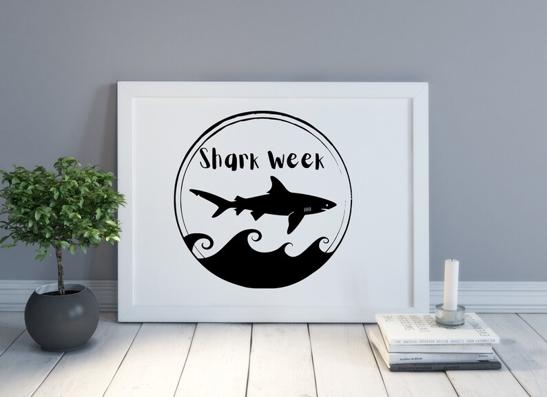 Shark Week Logo Digital Image Digital Download SVG PNG - Etsy