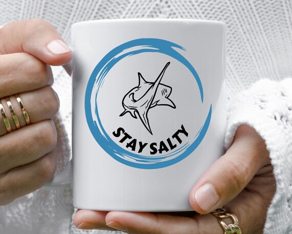 Stay Salty SVG PNG Jpg Sharks Shark Week Ocean Tropical - Etsy Canada