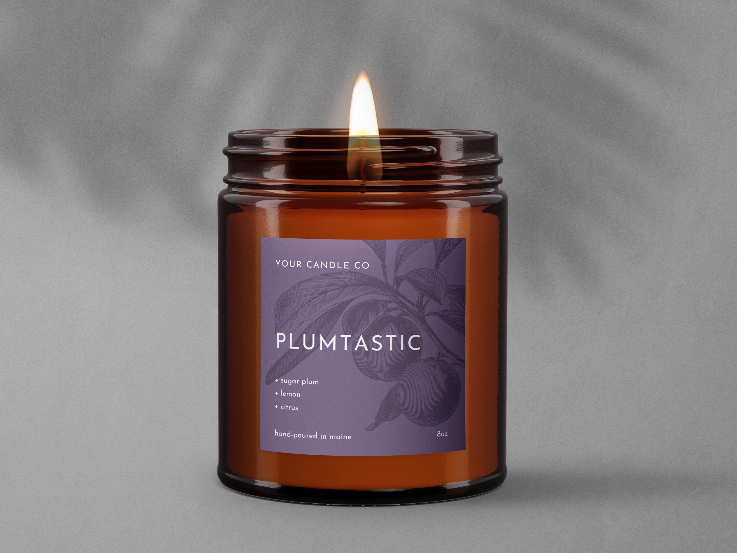 Vintage Fruit Candle Label Template, Printable Jar Label, DIY Product ...