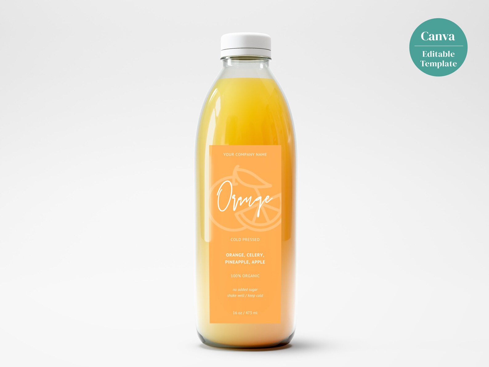 Printable Juice Label Template Fruit Icons Incl., Smoothie Label ...